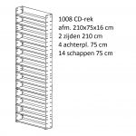 A6 432 CD-Rek 80x75x16cm - CD-Rek.nl | Oer-Design.nl